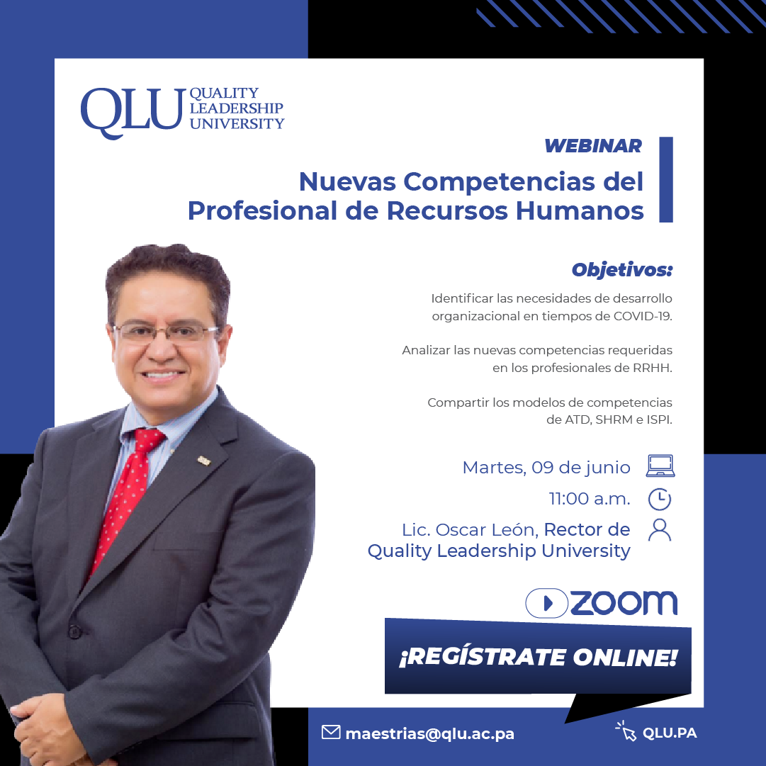 Webinar: Nuevas Competencias del Profesional de Recursos Humanos – QLU